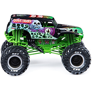Monster Jam, Official Grave Digger Monster Truck, Die-Cast Vehicle, 1:24 Scale