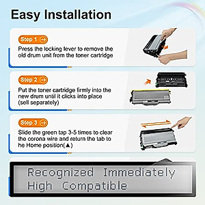 TN360 TESEN Compatible Toner Cartridge Replacement for Brother TN330 TN360 TN-330 TN-360 High Yield for Brother DCP-7040 DCP-7030 MFC-7840W MFC-7440N MFC-7345N MFC-7340 HL-2170W HL-2140 2 Packs