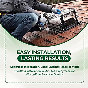 (Original) Rhino Excluders® R108 Raccoon One Way Excluder Door - Live Trap Alternative - Raccoon Eviction - Perfect for Outdoor Spaces - Easy DIY Installation - Pack of 1