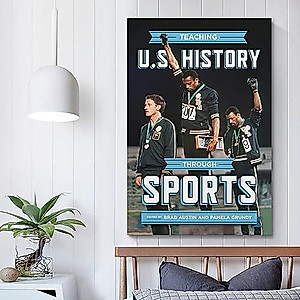 1968 Olympics African American Athletes Tommie Smith And John Carlos Black Power Poster Poster Decorative Painting Canvas Wall Posters And Art Picture Print Modern Family Bedroom Decor Posters 12x18in