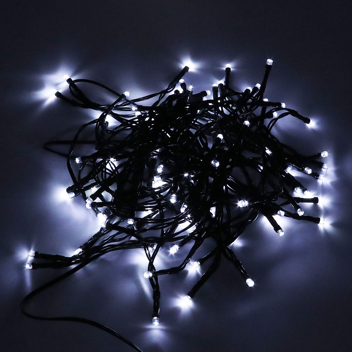 XUNATA Waterproof String Lights Outdoor, 50 LEDs 33ft Starry USB Powered 8 Modes Setting Light, for Indoor Outdoor Wall Decoration Wedding Party Home Garden(White)