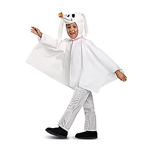 Disguise Disney Zero Nightmare Before Christmas Toddler Boys' Costume, White, Large (4-6)