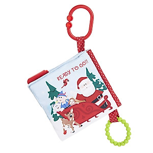 KIDS PREFERRED Rudolph The Red-Nosed Reindeer Set with Stuffed Animal, Plush Rattle, & Crinkle Teether Activity Soft Book, Christmas Holiday Toy, Boys & Girls 0 and up