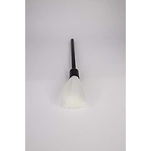 Taction Professional Fiberglass Fingerprint Brush, White (Includes Protective Tube case)