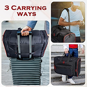 Mancro Padded Sneaker Bag, Sneaker Travel Bags fit 4 Pairs, Waterproof Sneaker Duffle Bags with Insulated Pocket, Sports Gym Bag for Basketball, Shoes, Cloth, Outdoor Sports Bag, Sneakerhead Gifts