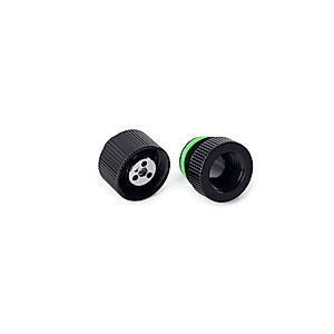 Bitspower Touchaqua Water-Exhaust Fitting (Glorious Black) (2 PCS)