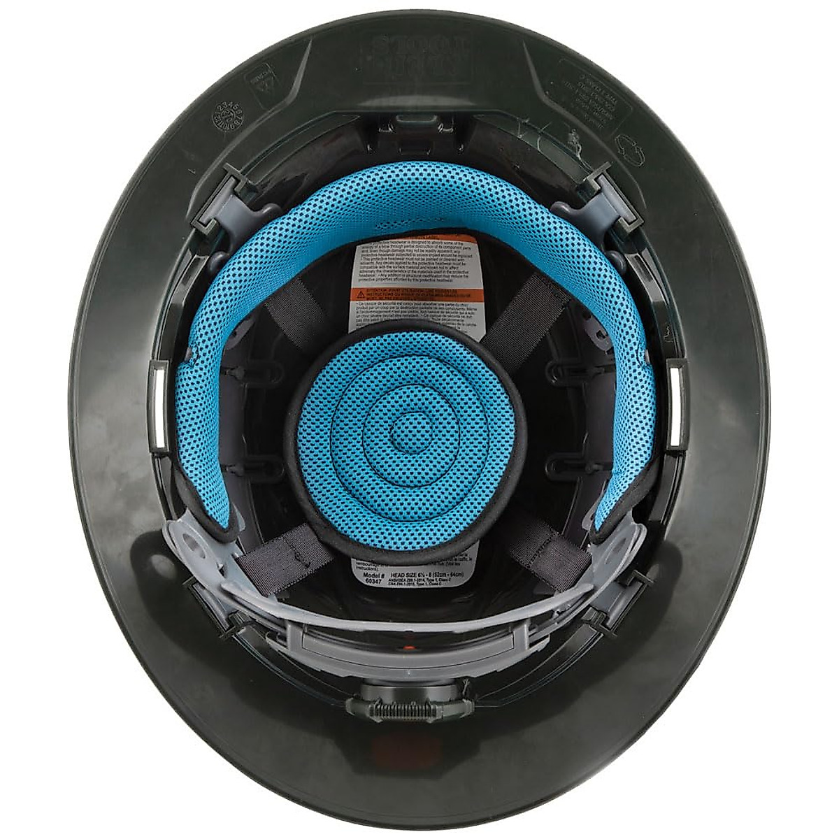 Klein Tools 60347 Hard Hat, Vented Full Brim, Class C, Premium KARBN Pattern, Rechargeable Lamp, Padded Sweat-Wicking Sweatband, Top Pad