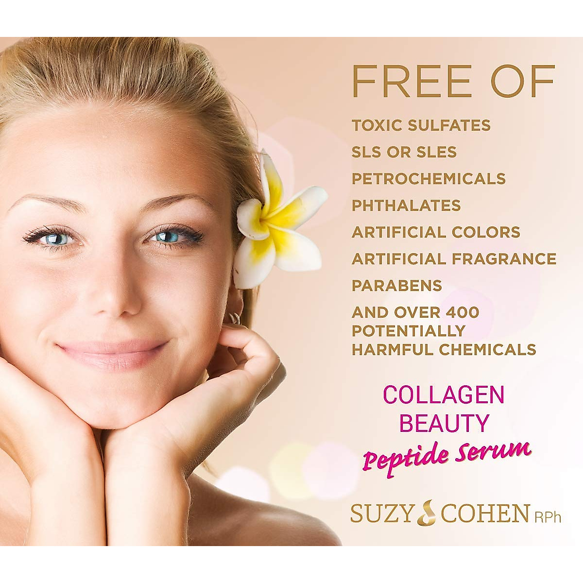 Collagen Beauty Peptide Serum 30ml Anti-aging with Neodermyl and Tripeptide Collagen Boosters and Hydrating Cream