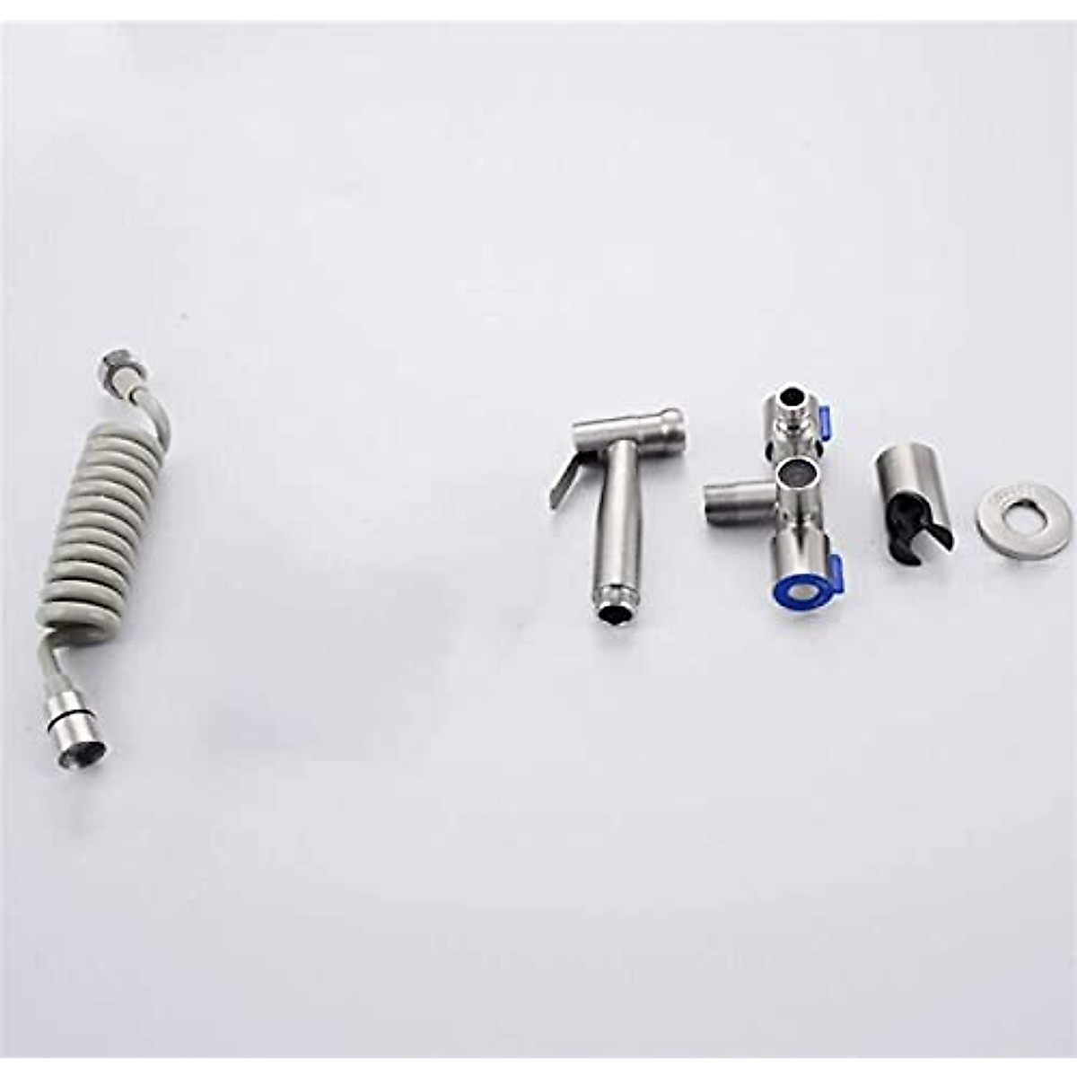 JIYTG Handheld Bidet Spray Kit 304 Toilet Bidet Sprayer Spray Gun Bidet Set Cleaning Booster Spray Gun Angle Valve