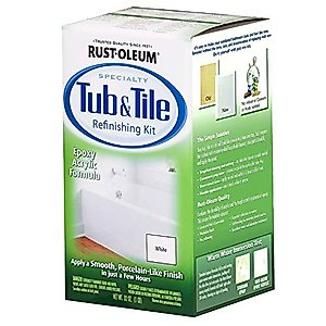 RUST-OLEUM 7860519 Acrylic Tub and Tile Refinishing 2-Part Kit, White 2 Pack