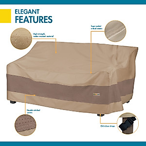 Duck Covers Elegant Waterproof 93 Inch Patio Sofa Cover, Patio Bench Cover