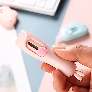 Pink Cloud Portable Box Cutter,Retractable Art Cutter Utility Knife,Cloud Shaped Kawaii Letter Opener,School Stationery Cute Paper Cutter for Packages,Letters and Cardboard Boxes Opening, Accessories