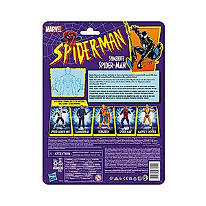 Spider-Man Marvel Legends Series 6-inch Symbiote Action Figure Toy, includes 4 Accessories: 4 Alternate Hands