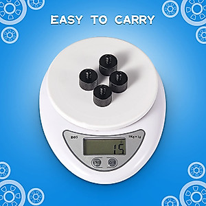 4 Pieces Mic Stand Adapter 5/8 Female to 1/4 Male for Camera Mount Tripod Thread Adapter Conversion Connector Screw Adapter for Microphone Stand Mount Adapter (Black)