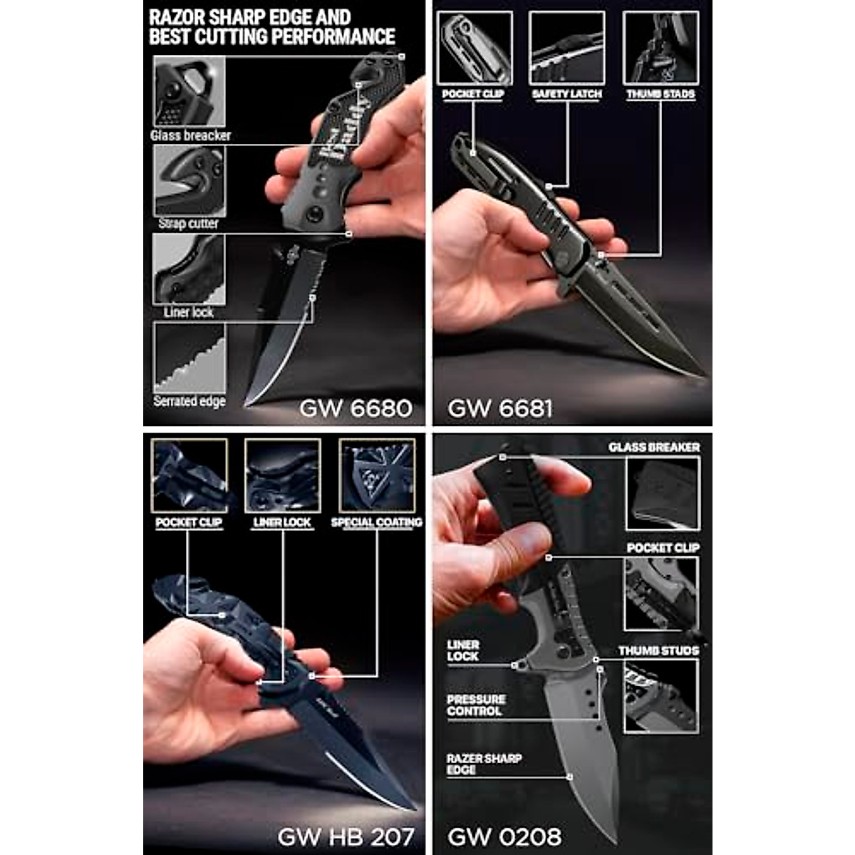 Personalized Gifts for Men - Engraved Pocket Knife - Custom Knife for Men Dad Him All - Chistmas Gift Ideas Mens Gifts for Christmas Stocking Stuffers 6680 PS