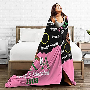 Ultra Soft Micro Throw Blanket,Flannel Blanket Sorority Gifts for Women,Lightweight Throw Blanket for Couch/Sofa/Bed