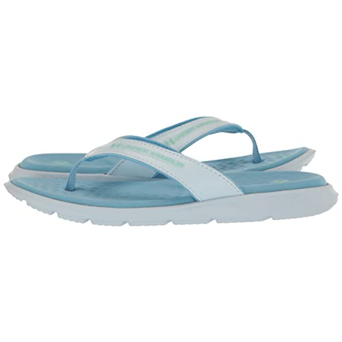 Under Armour Girls' Ignite Marbella Flip Flop, (400) Halogen Blue/Tonic/Green Breeze, 11K, US