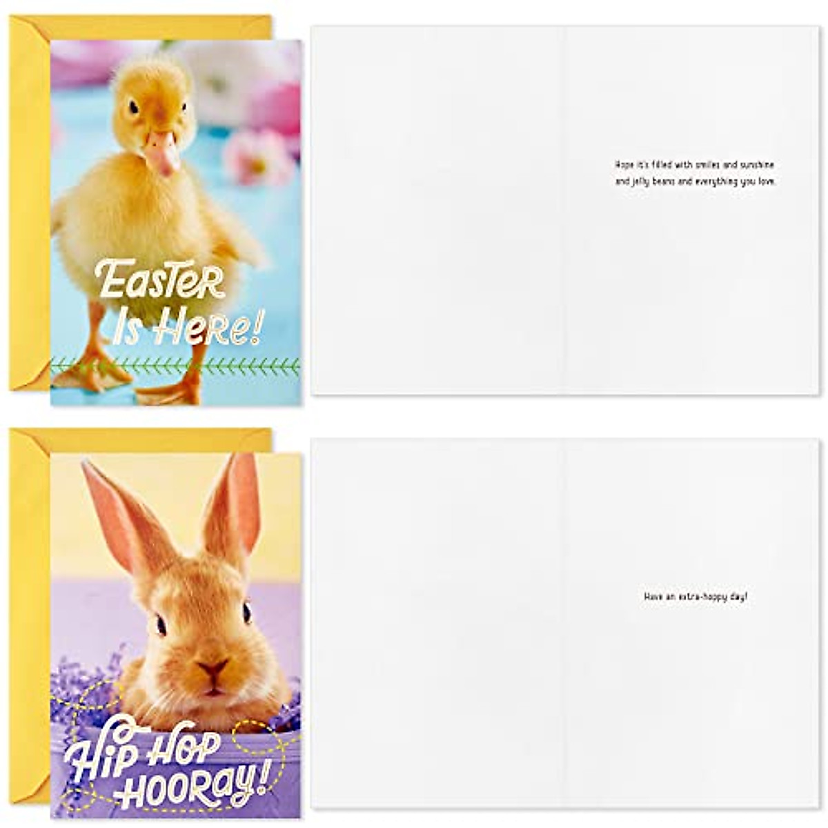 Hallmark Easter Cards Assortment, Bunnies and Chicks (16 Cards with Envelopes)