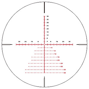 Swampfox Kentucky Long FFP Precision Riflescope, 2-12x44 MOA Illuminated 30mm