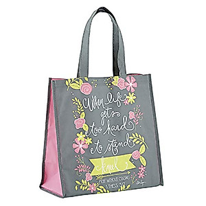 3 Religious Themed Inspirational Christian Tote Bags for Women | Matthew Verse, Thessalonians Verse, Ecclesiastes Verse Theme | Reusable Totes Set for Church Events, Bible Study, Lightweight Items