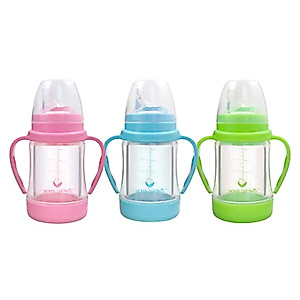 green sprouts Glass Sip & Straw Cup, Light Lime, 6 Months+