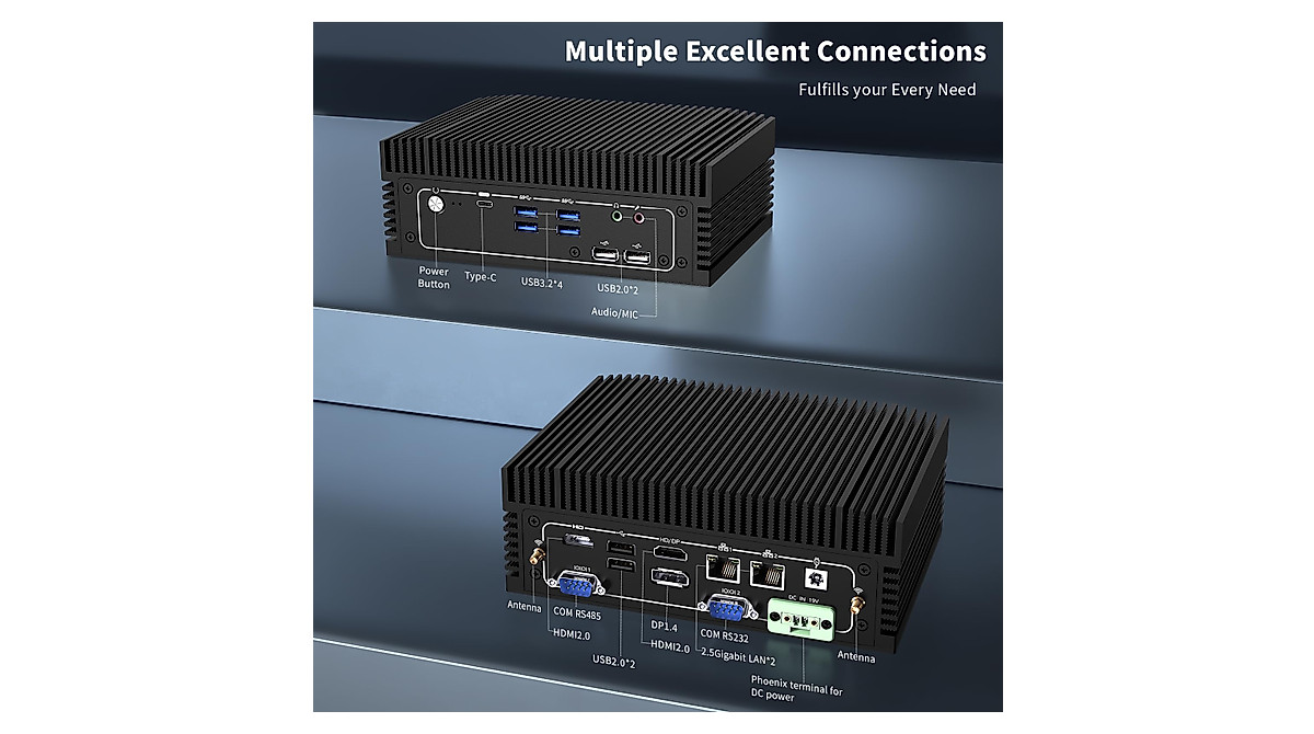 Powerful Fanless i5 Mini PC with Thunderbolt 4