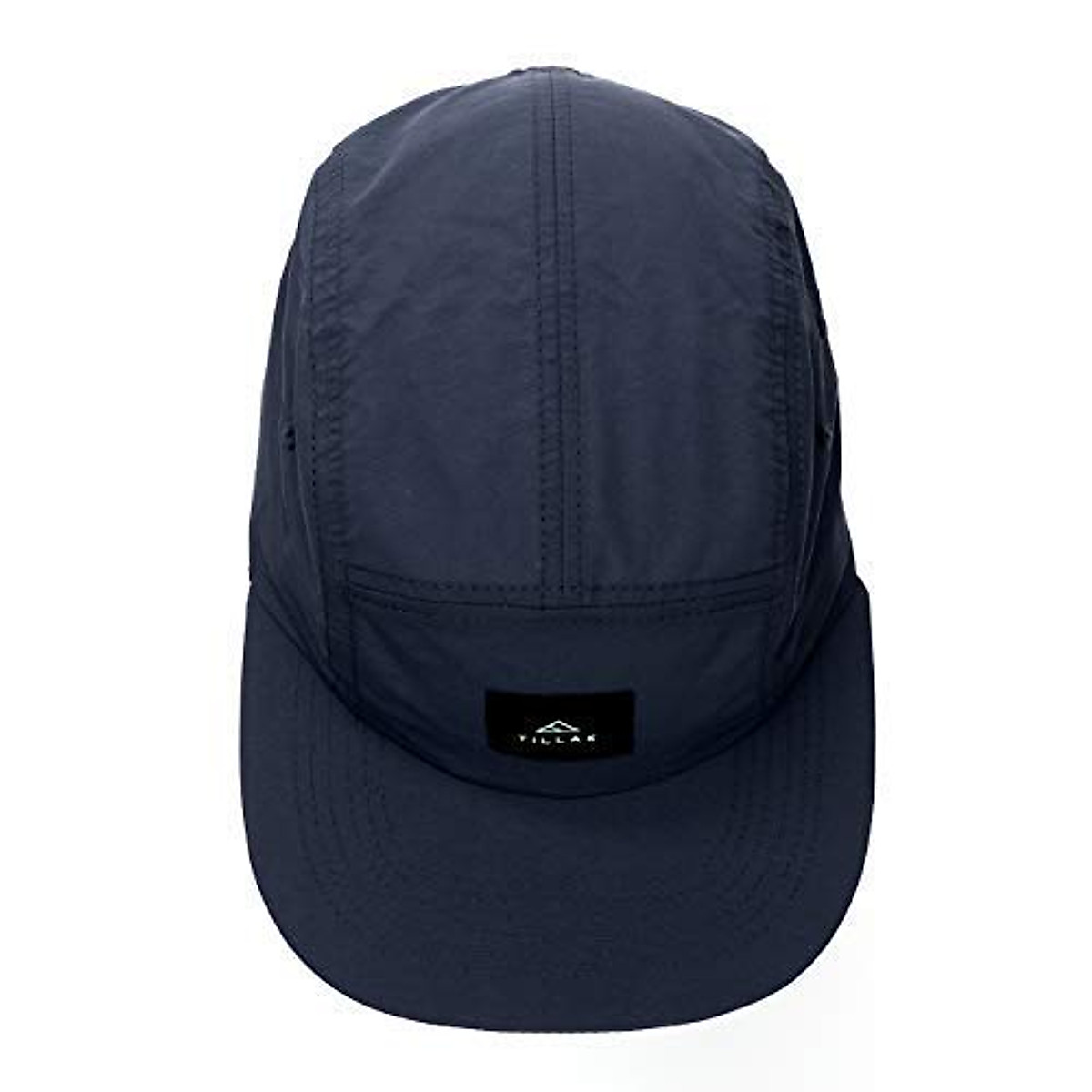 Tillak Wallowa Camp Hat, Lightweight Nylon 5 Panel Cap with Snap Closure (Midnight Blue)
