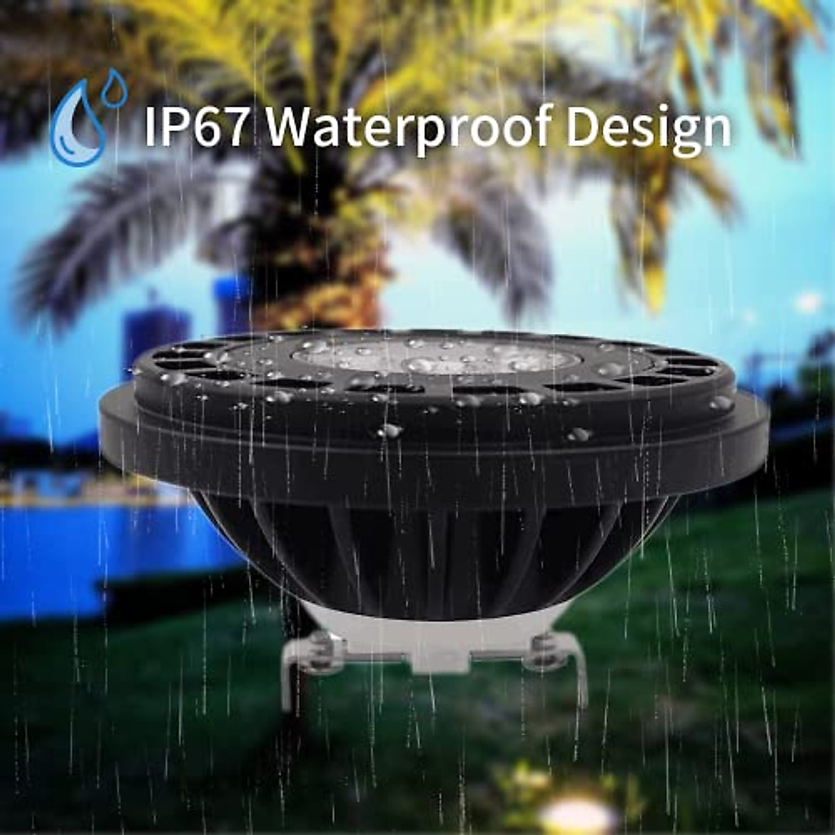 Cheopha PAR36 LED 10W Landscape Bulb Spotlight 2700K Warm White 50W 60W Halogen Equivalent IP67 Waterproof Low Voltage for Garden Outdoor Landscape Lighting RV Off-Road Vehicles Tractors 12V AC/DC