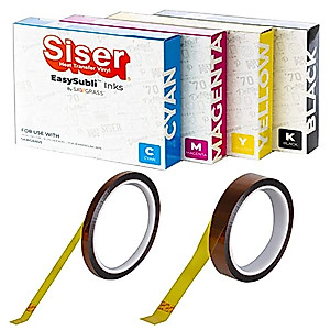 Sawgrass Easysubli CMYK Ink Set SG500 & SG1000 with Bonus 2 Rolls of ProSub Heat Resistant Tape