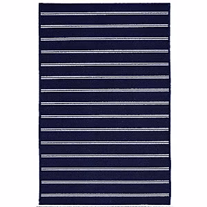 Garland Rug Avery Area Rug, 3-Feet 6-Inches by 5-Feet, Navy