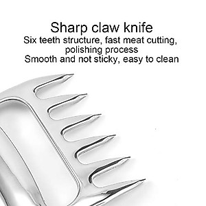 Bear claw， barbecue meat mincer，Meat Separator, stainless steel wire drawing meat mincer-barbecue and barbecue utensils, Meat Claws,Meat Shredder Claws，Shred and Cut Meats，a set of 2