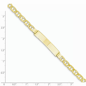 Jewels By Lux 14K Yellow Gold Anchor ID Bracelet