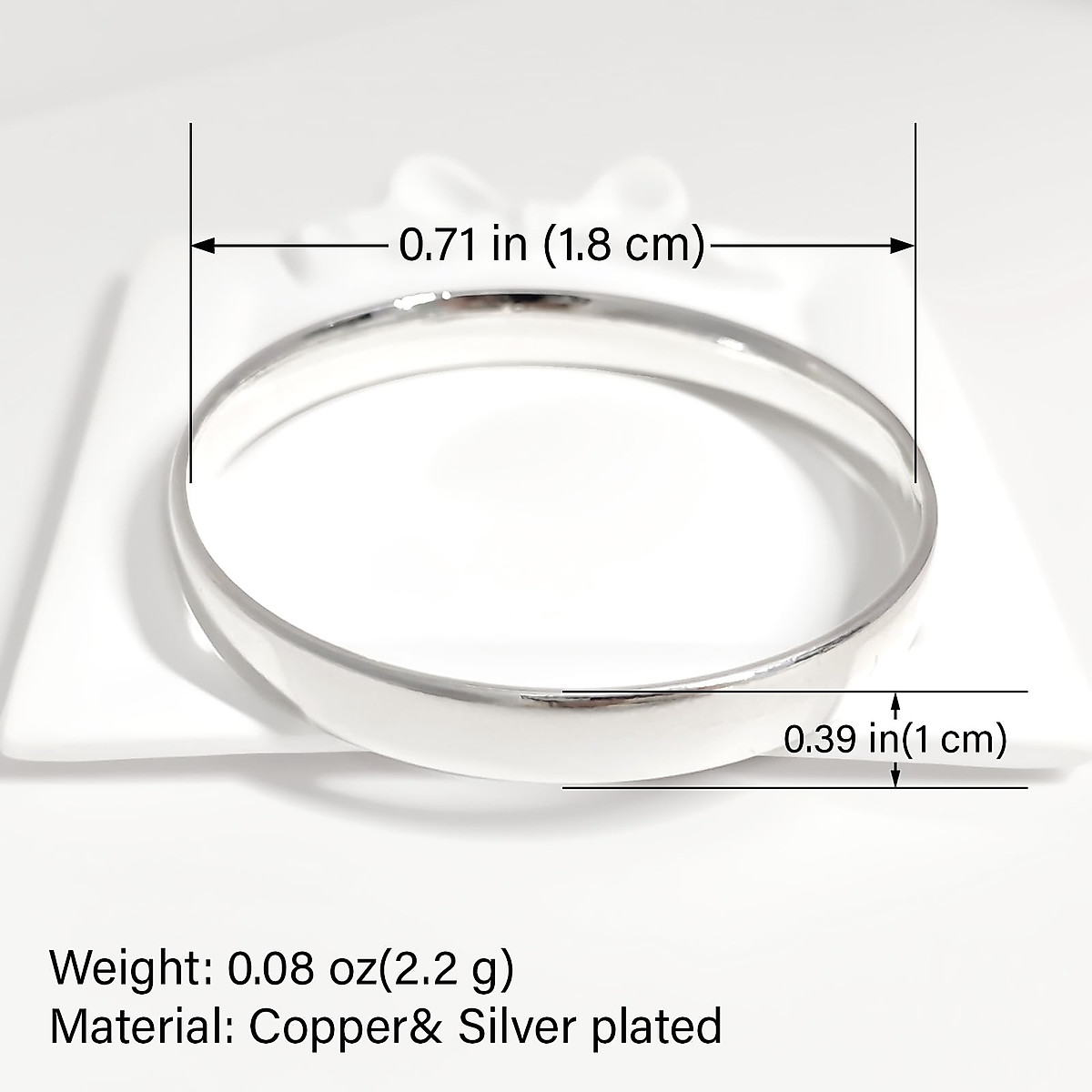 925 Sterling Bangle Bracelet Fashion Jewelry Water Drop Chunky Bangles for Women