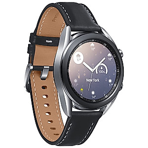 Samsung Galaxy Watch3 2020 Smartwatch (Bluetooth + Wi-Fi + GPS) International Model (Silver, 41mm) (Renewed)