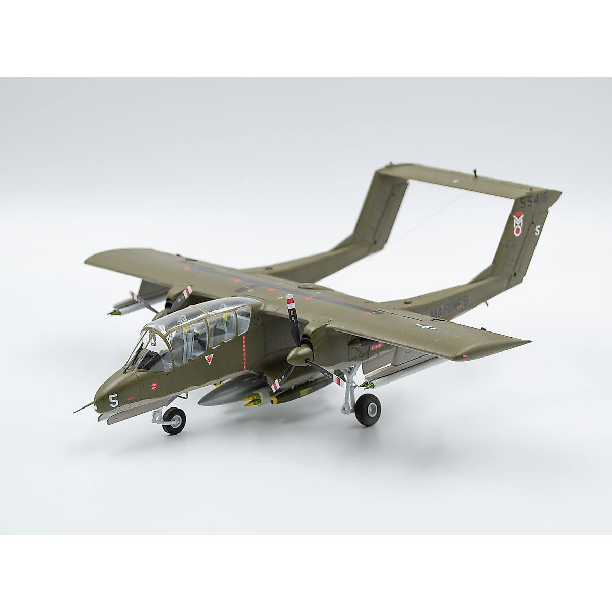 ICM Plastic Model Airplane Kit (48300) 242 pcs - Plastic Military Plane OV 10 Bronco Model Kit 1:48