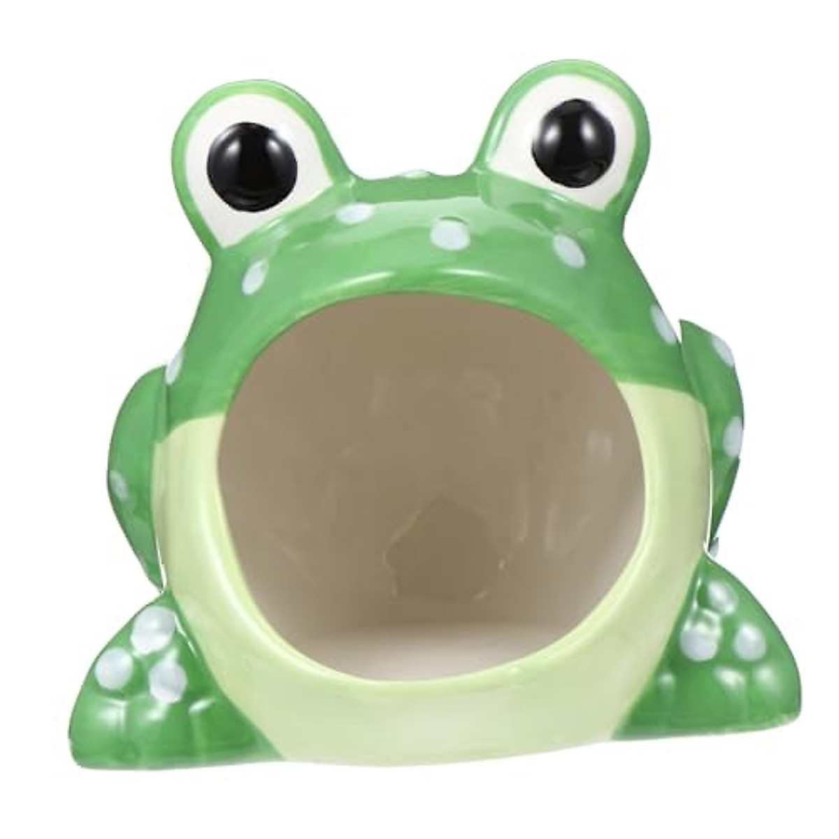 HEALEEP Hamster Cooling nest Hamsters Hideout cave Rat Hammock Chinchilla Hide Small Animal Hamster hut Ceramic Critter Hideout Hamster House Hamster Hideout Luxury Ceramics Coconut Shell