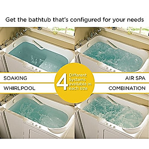 American Standard 3260.219.CLW Acrylic Whirlpool and Air Spa 32"x60" Left Side Door Walk-In Bathtub in White