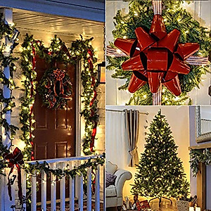 Christmas Lights - 33FT 100 LED Battery Operated String Lights with Timer & 8 Modes Mini Clear String Lights for Christmas Tree Wreath Indoor Outdoor Garden Wedding Party Decor Waterproof (Warm White)