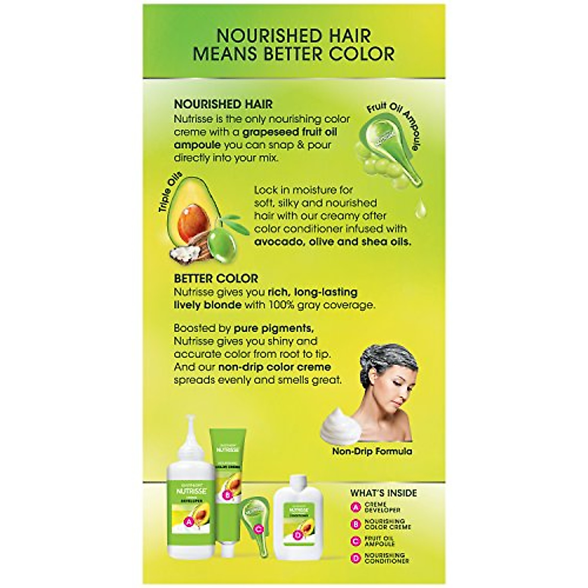 Garnier Nutrisse Nourishing Hair Color Creme, 83 Medium Golden Blonde (Cream Soda) (Packaging May Vary)