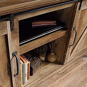 Sauder Dakota Pass Credenza, For TV's up to 70", Craftsman Oak finish