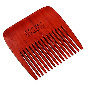 Parker's Premium Rosewood Wide Tooth Beard Comb with Jute Pouch
