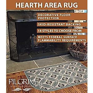 Pilgrim Home and Hearth Pilgrim Fireplace Hearth Rug 19624-1, 23″ x 36″, Beautiful, 5 Sq Ft