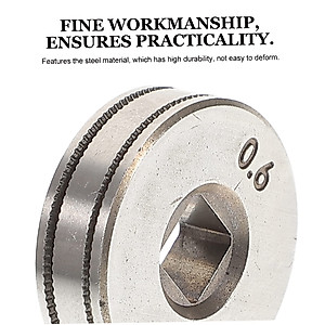 VILLCASE 6 Pcs Wire Drive Roller Flux Core Welder Mig Drive for Wire Feeder Wire Welder Wire Feed Welder Welpers Welder Cart Roller for Wire Feeder Feed Drive Knurled Steel Accessories