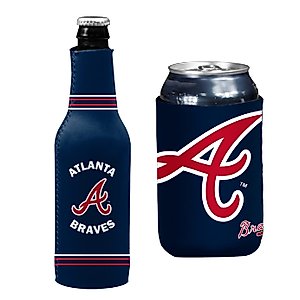 MLB Baseball Can & Bottle Holder Insulator Beverage Cooler