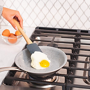 Trudeau Pure Ceramic Frying Pan, 8-Inch, Grey