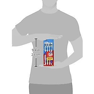 Colgate Extra Clean Full Head Toothbrush, Medium - 4 Count (Pack of 3)