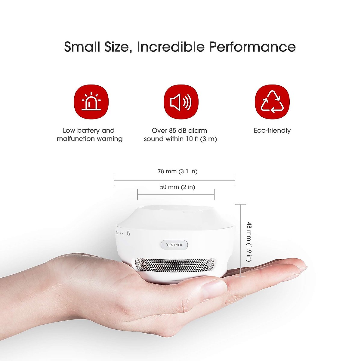 X-Sense Wi-Fi Smoke Detector, Wireless Smart Fire Smoke Detector with Replaceable Lithium Battery & Silence Button, Auto Self-Check Function, XS01-WT, Pack of 3