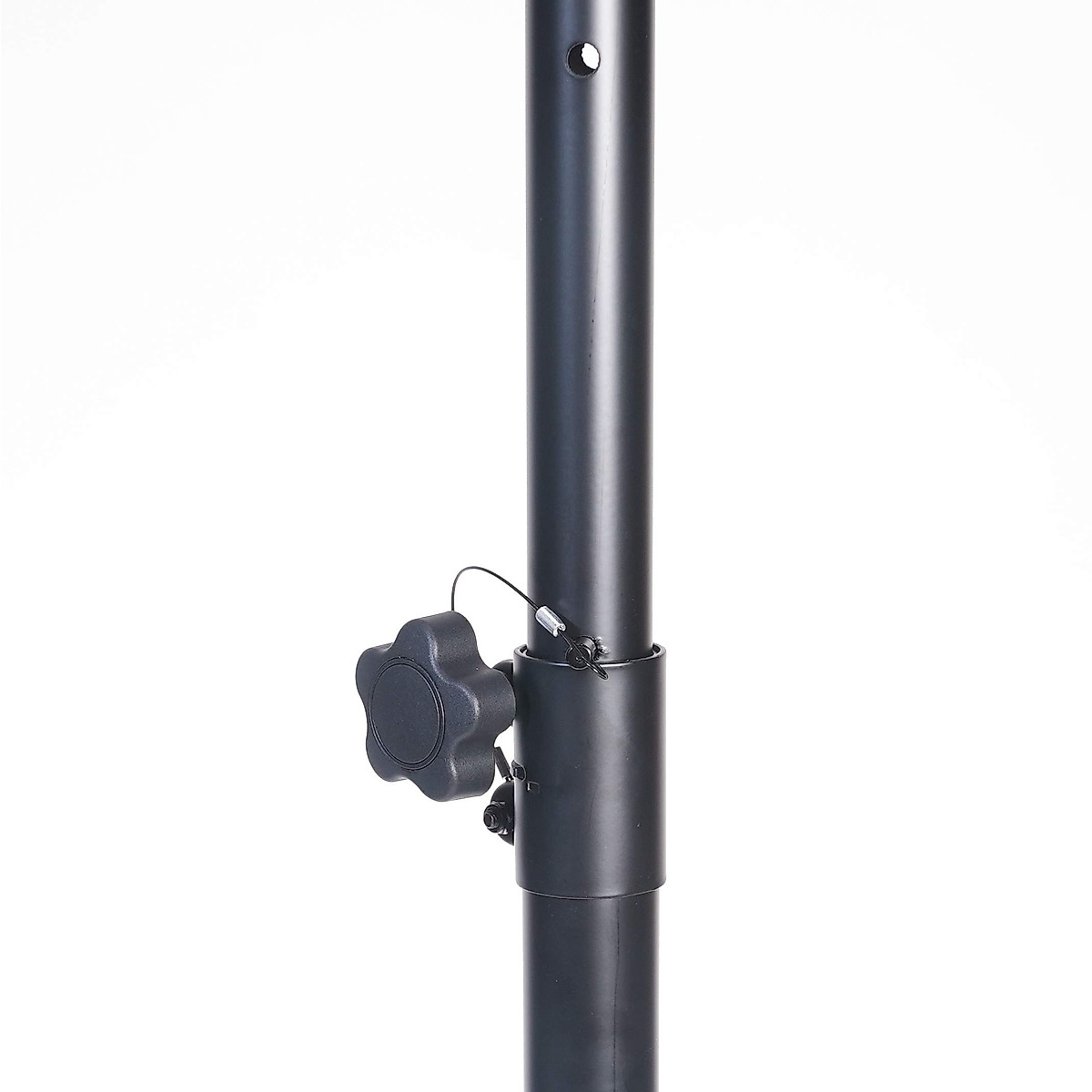 Universal Speaker Stand 6.65 ft DJ Mount PA Loudspeaker Holder Heavy Duty Tripod w/Adjustable Height from 46” to 80” Rated at 150 pounds Steel Insert Safety Pin Locking for Stability