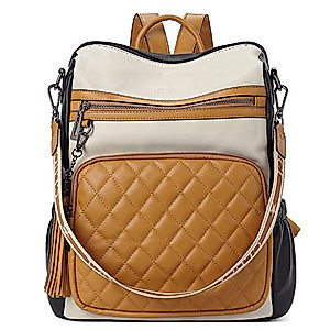 CLUCI Backpack Purse for Women Bundles with Leather Wallet