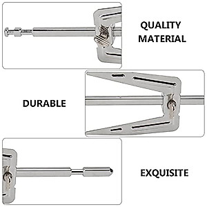 Cabilock Air Fryer Fork Rotating Skewer Rotisserie Stainless Steel Grill Rotisserie Fork Meat Rods Barbecue Rotating Rotisserie Grill System for BBQ Outdoor Forks Roast Grill Spit Rod